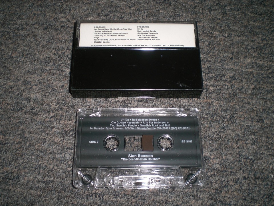 Stan Boreson~The Scandinavian Hot Shot~Comedy~Cassette Tape~FAST SHIP ...