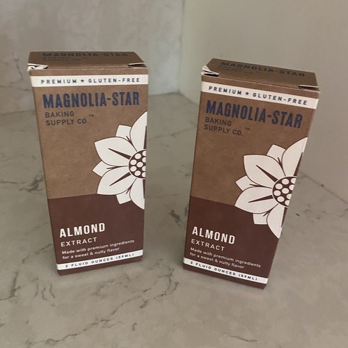 Magnolia-Star Almond Extract Baking Supply 2 Bottles 2oz Each New (lot ...