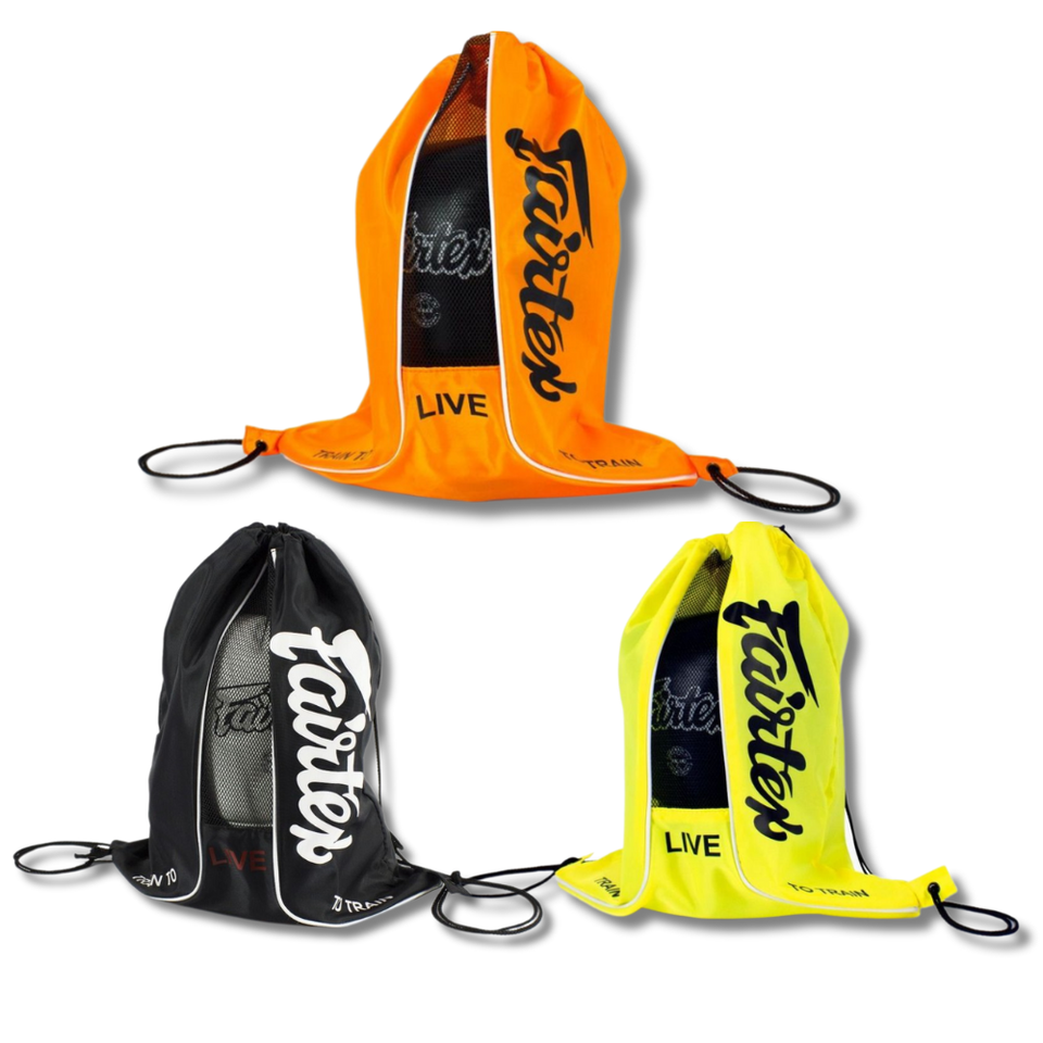 Fairtex BAG6 Sach Gym Bag Carry Glove Shoes Muay Thai Kick Boxing MMA ...
