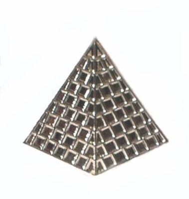 New Pyramid Egypt Egyptian Pyramid silver chrome tie pin badge metal ...