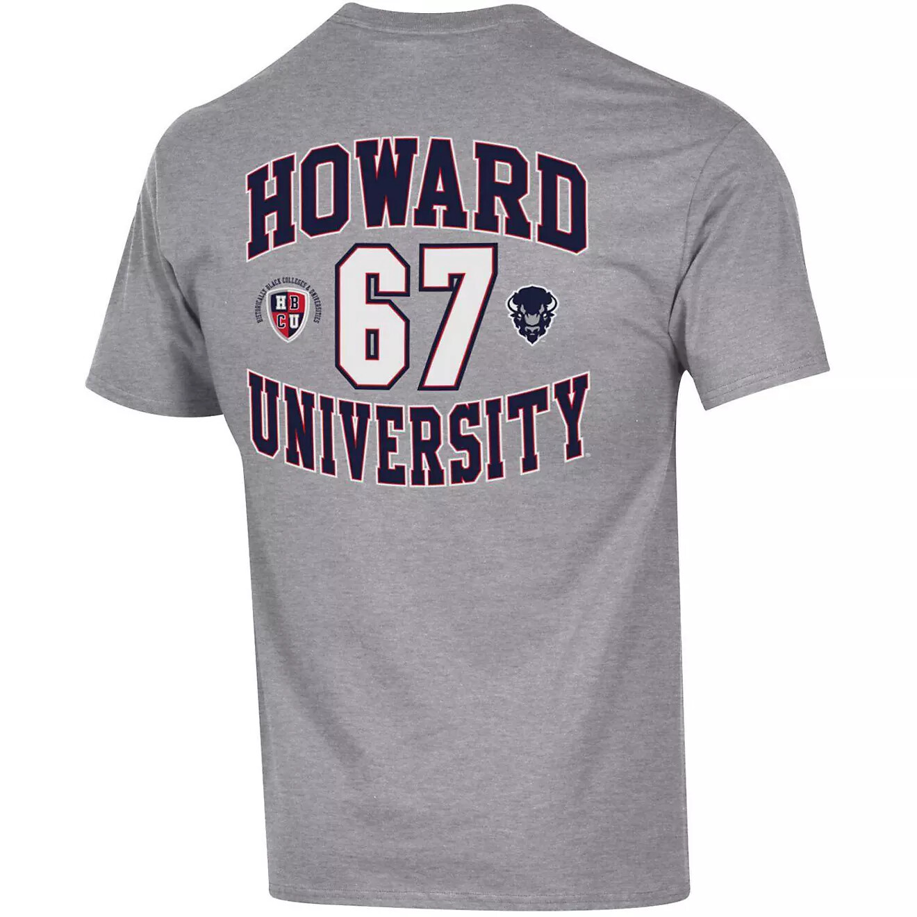 Howard University Bison Gray Champion Team T-Shirt - XL - HBCU | eBay ...