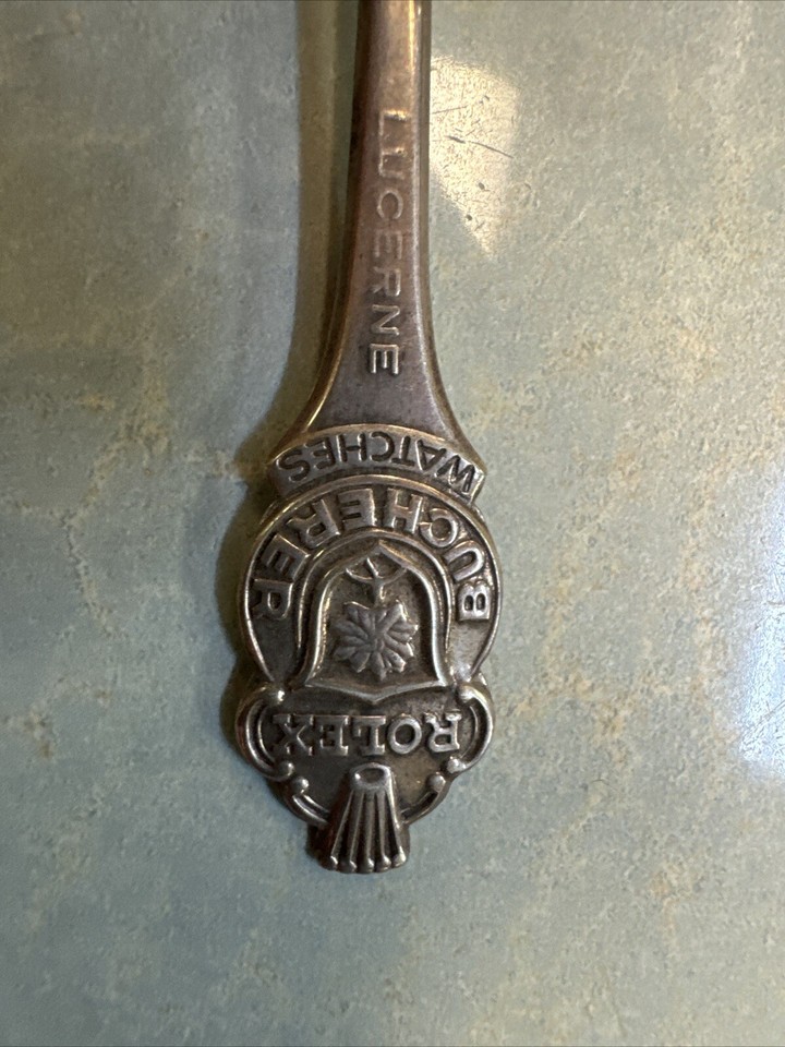 Lucerne Rolex Bucherer Watches B 100 12 Vintage Souvenir Spoon ...