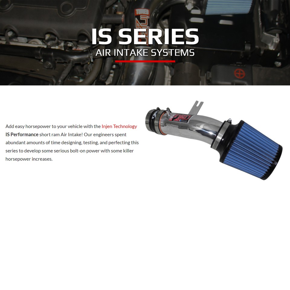 Injen IS1120BLK Aluminum Short Ram Cold Air Intake for 2000-06 Mini ...
