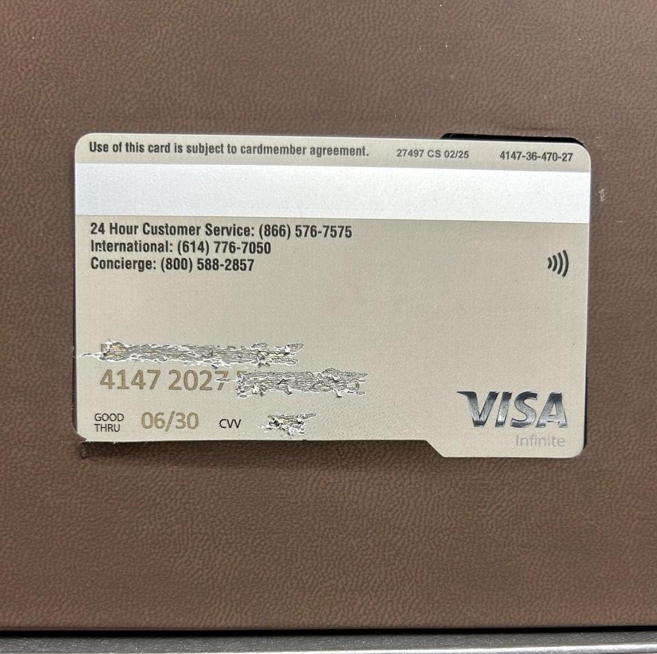 JP Morgan Reserve Credit Card Box And Inactive Cards | eBay