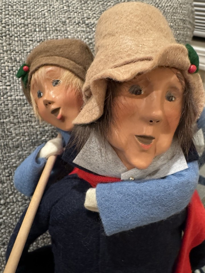 Byers Choice Bob Cratchit and Tiny Tim Christmas Carol Doll | eBay UK