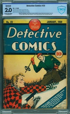 1939 D.C. Comics Detective Comics 23 CGC CBCS 2.0. Pre Batman | eBay