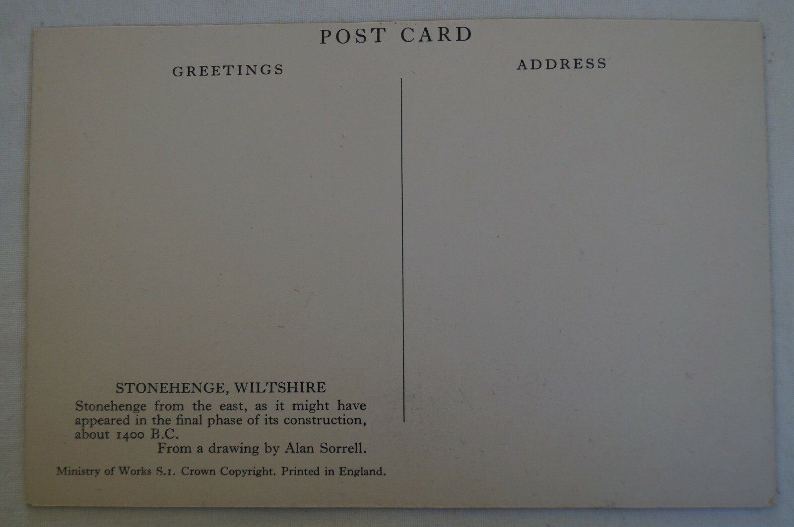 Stonehenge Wiltshire England Vintage Collectable Postcard. | eBay Australia