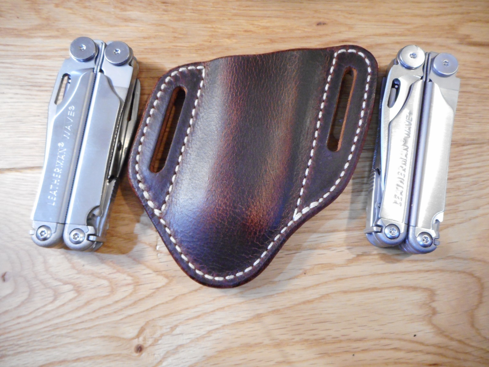 Leatherman Wave dark oil tanned Buffalo leather quick draw sheath ...