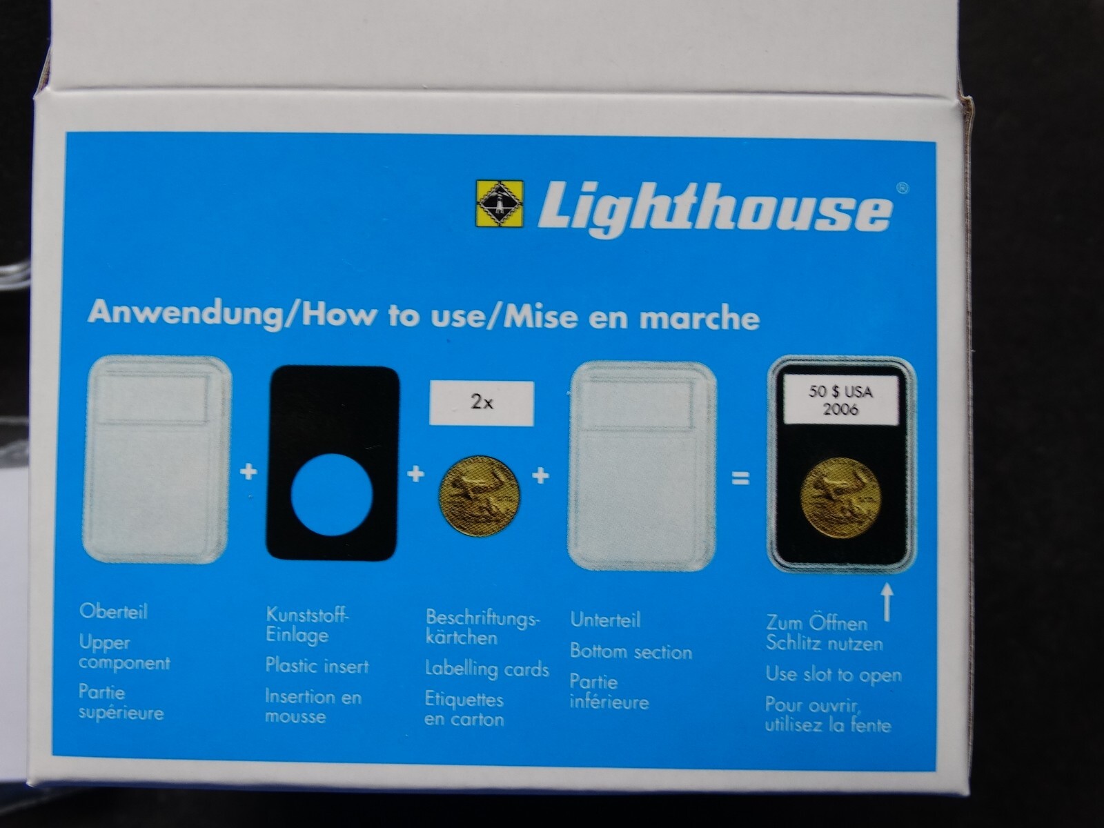 (5) LIGHTHOUSE QUICKSLAB 39mm Coin Holders for sale online | eBay