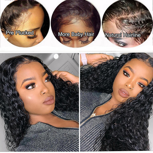 Peruvian WaterWave Wig 13x4 Lace Front HumanHair Wig with Baby Hair Water Wave | eBay