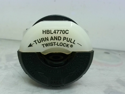 Hubbell HBL4770C Twist Lock insulgrip 15A 277VAC 2P 3 Wire L7-15P - New ...