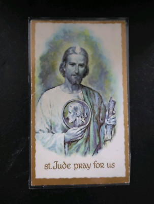 Vintage ST. JUDE Laminated Prayer Card | Holy Card - National Shrine of ...