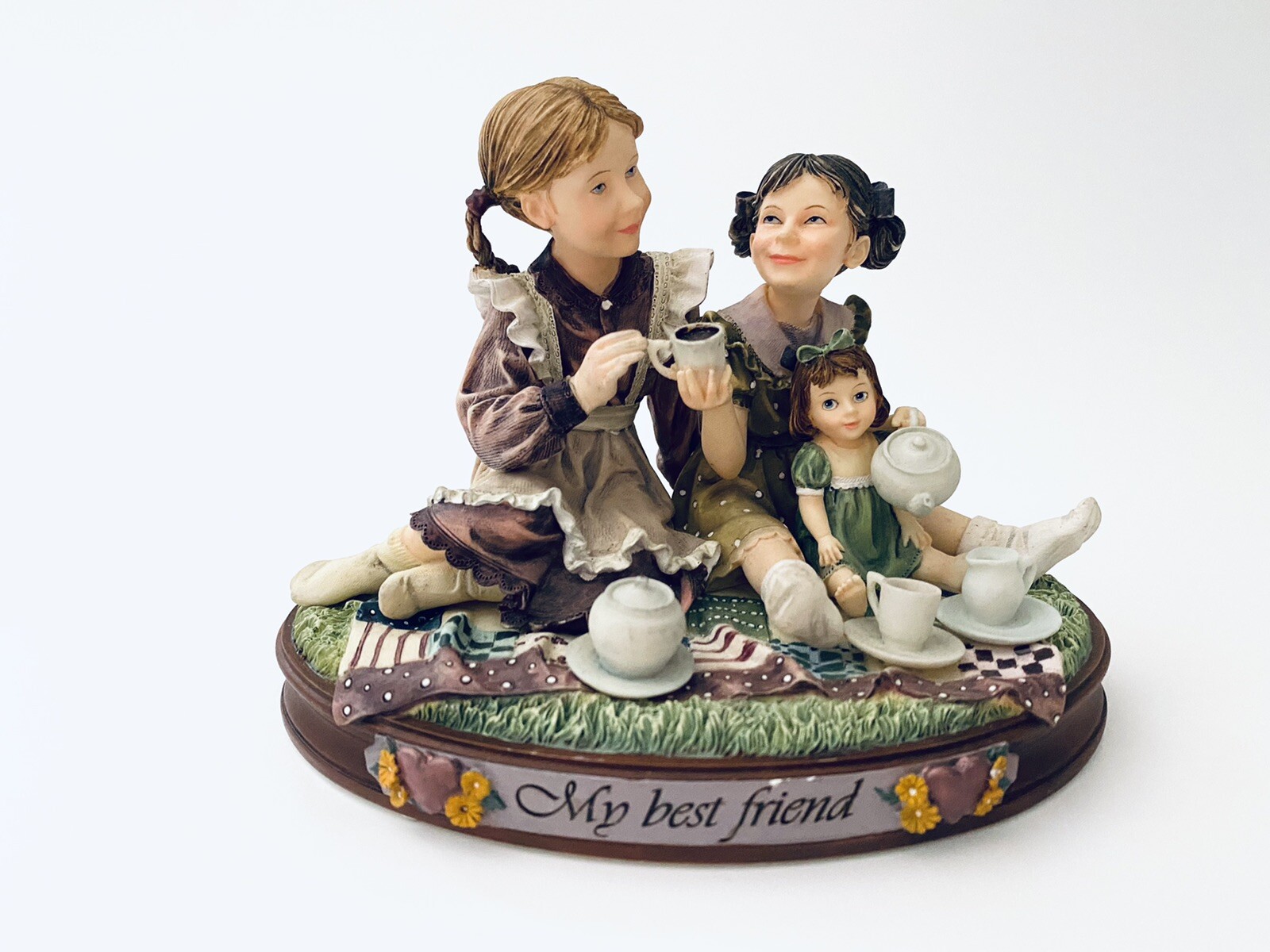 MATTERS OF THE HEART MY BEST FRIEND FIGURINE BY BILL STROSS DEMDACO ...