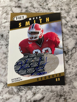 2003 Sage Hit MUSA SMITH Gold Rookie Autograph Georgia Bulldogs AUTO ...