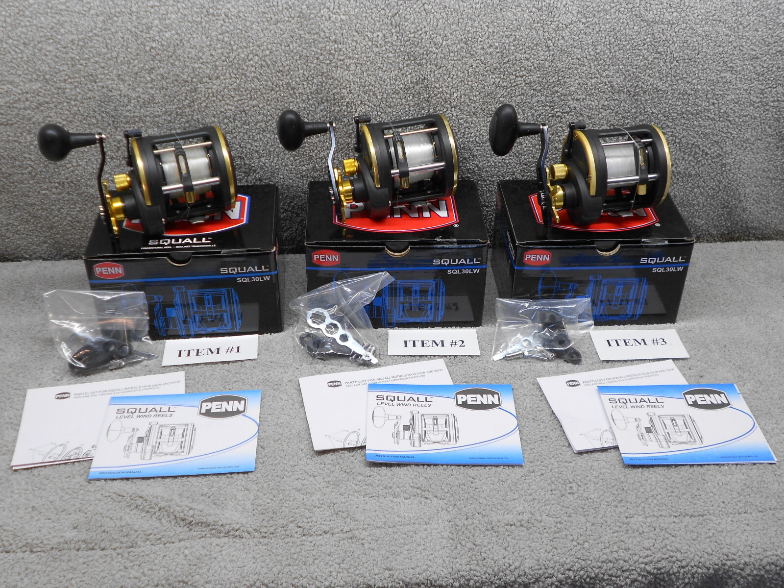 PENN Squall Level Wind 30LW Fresh and Salt Water - Trolling/Casting ...