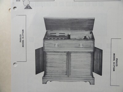 Original Sams Photofact Manual PHILCO MODEL H-1716M (511) | eBay