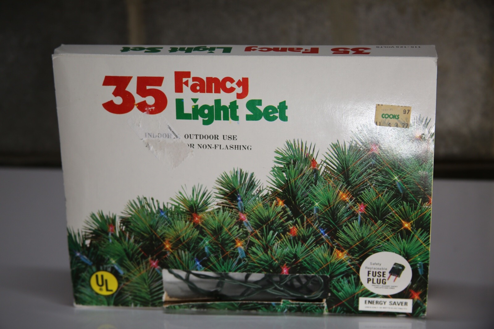 Vintage 35 Fancy Light Set Christmas w Flower Pedal Reflectors - Still ...