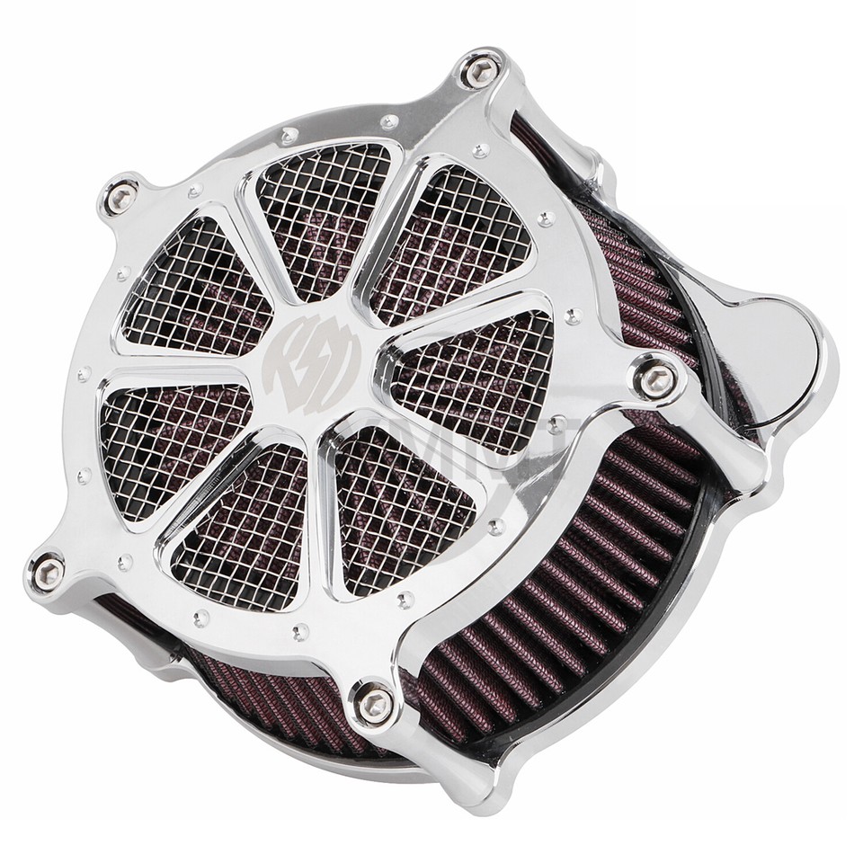 Chrome Air Cleaner Intake Filter For Harley Softail Deluxe FLSTN ...