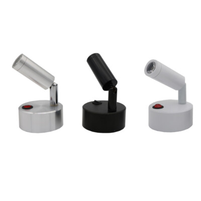 3W LED Table Reading Light Battery-Powered Wireless Picture Lamp Button ...