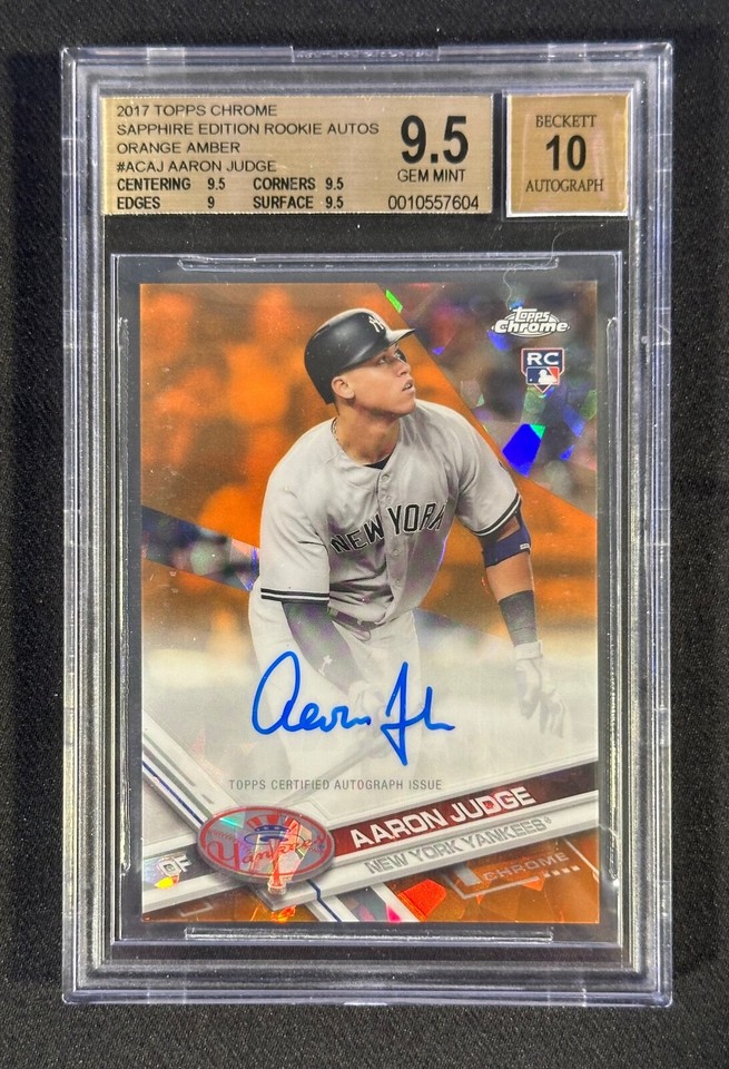 2017 Topps Aaron Judge RC Autos LOT - featuring Chrome Update ...