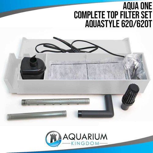 59307GWH Aqua One AquaStyle 620/620T Complete Top Filter Set (Gloss ...