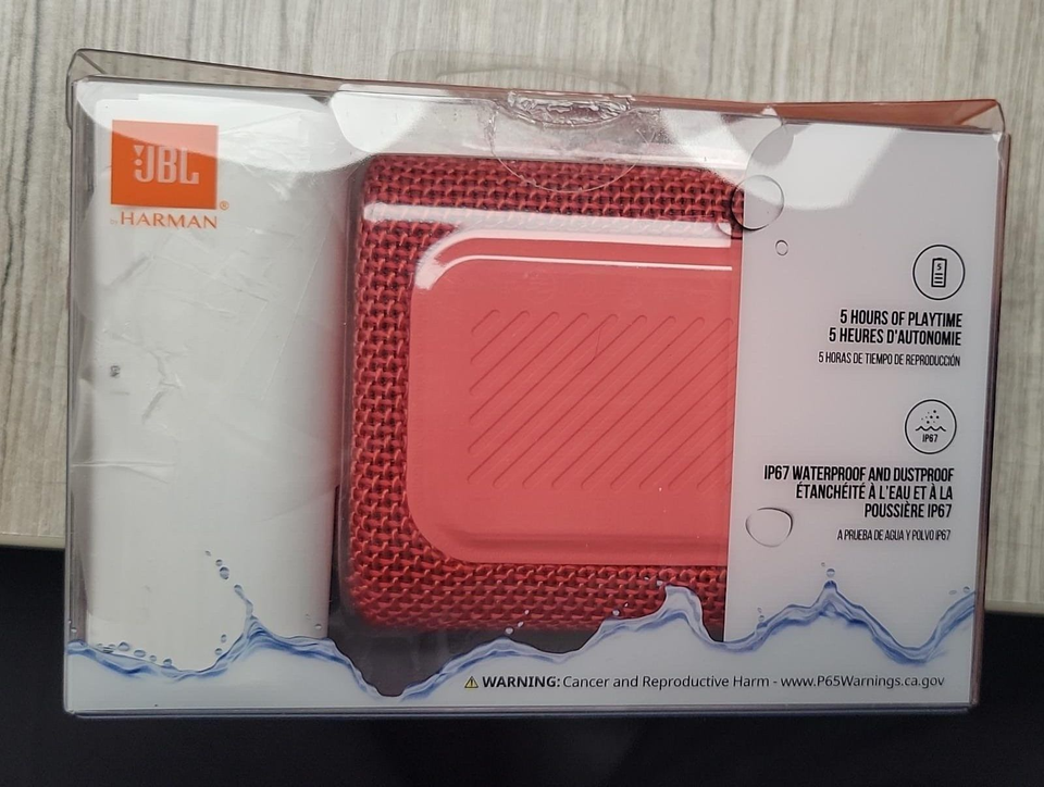 JBL - GO3 Portable Waterproof Wireless Speaker - Red -JBLGO3REDAM | eBay