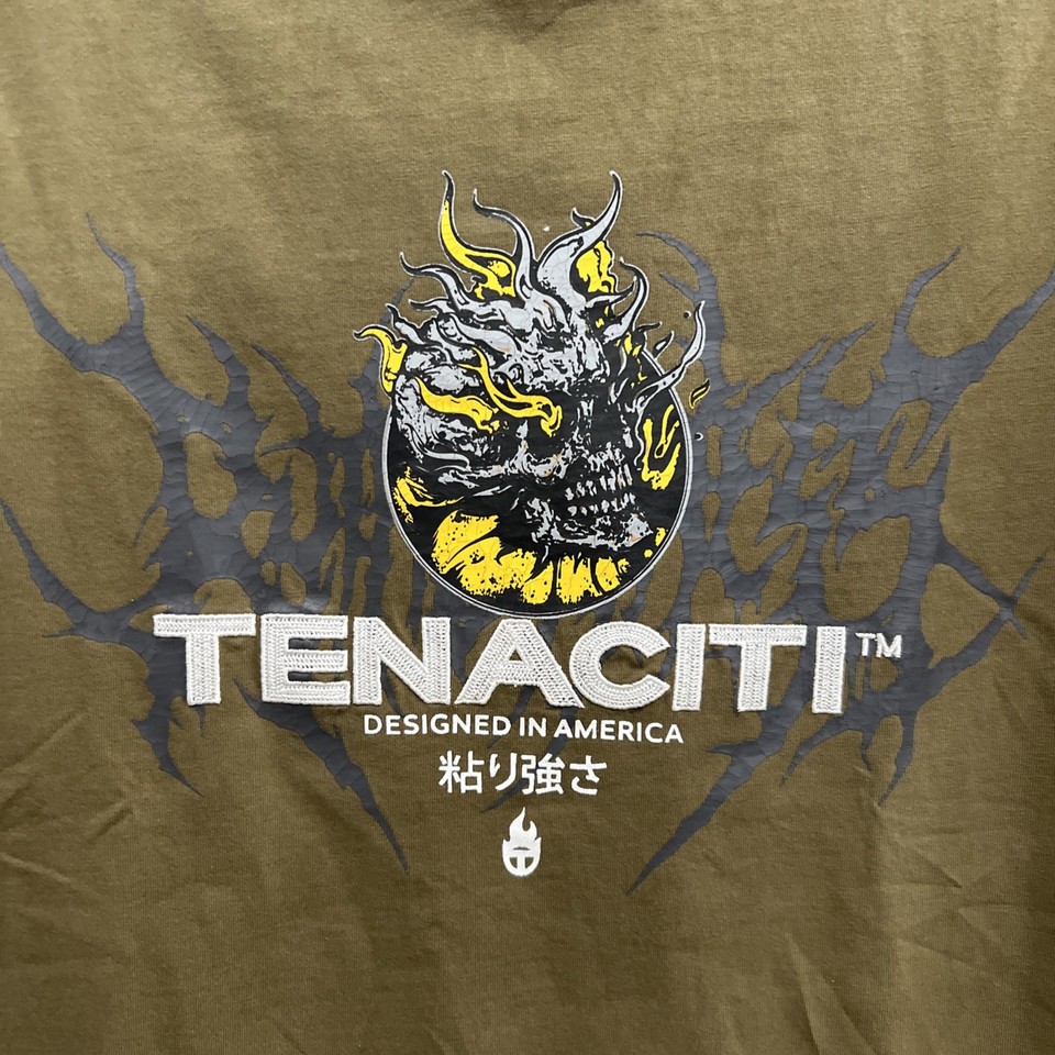 Tenaciti Studios Black ‘Rock & Roll Skull” Streetwear Shirt MENS s | eBay