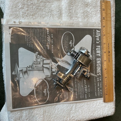 MINT 1950s ALLYN 'S FURY GAS POWERED MODEL BOAT ENGINE | eBay