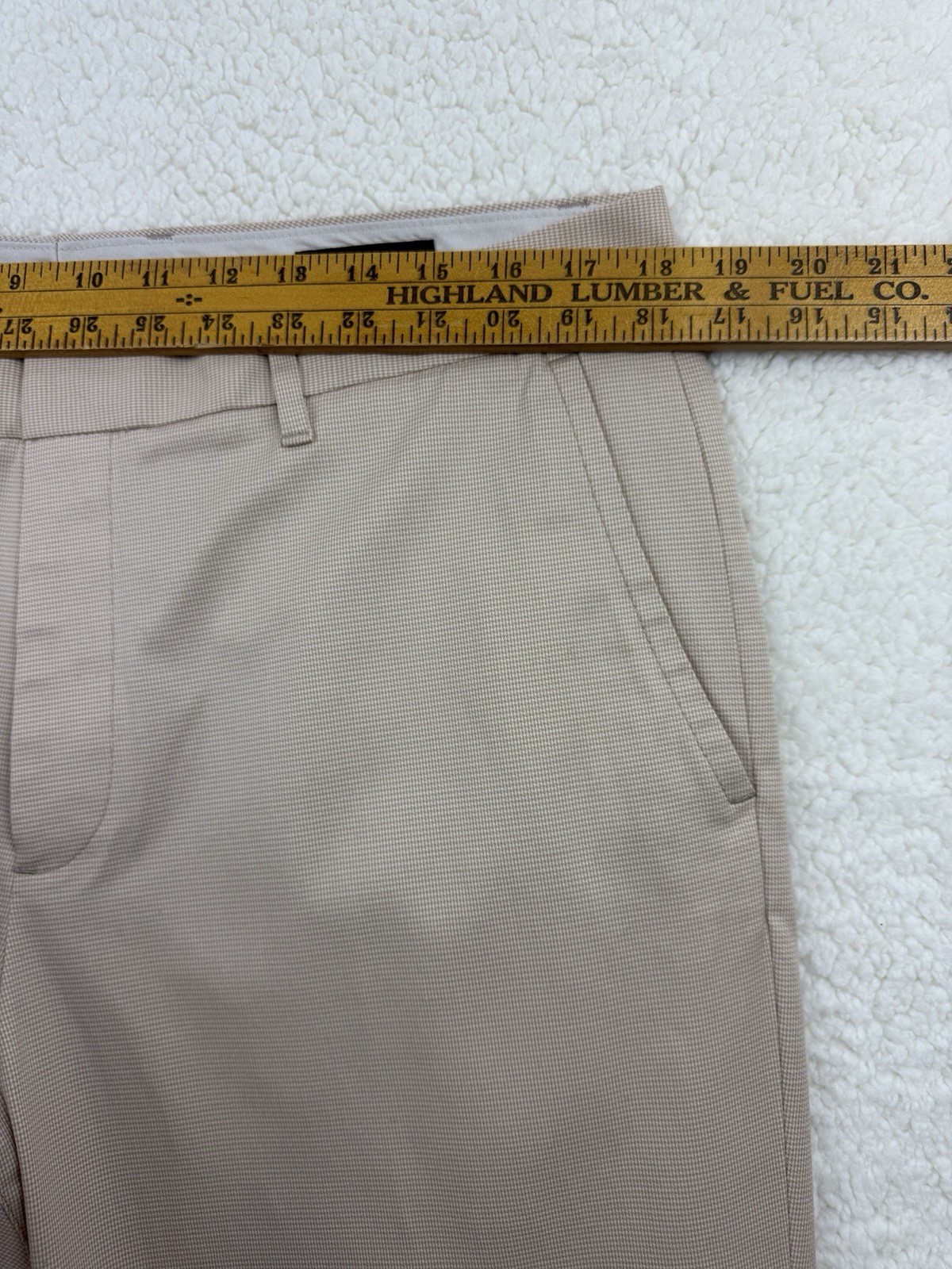 Bonobos Pants Weekday Warrior Straight Wednesday Wheat Micro Gingham 35/32 | eBay