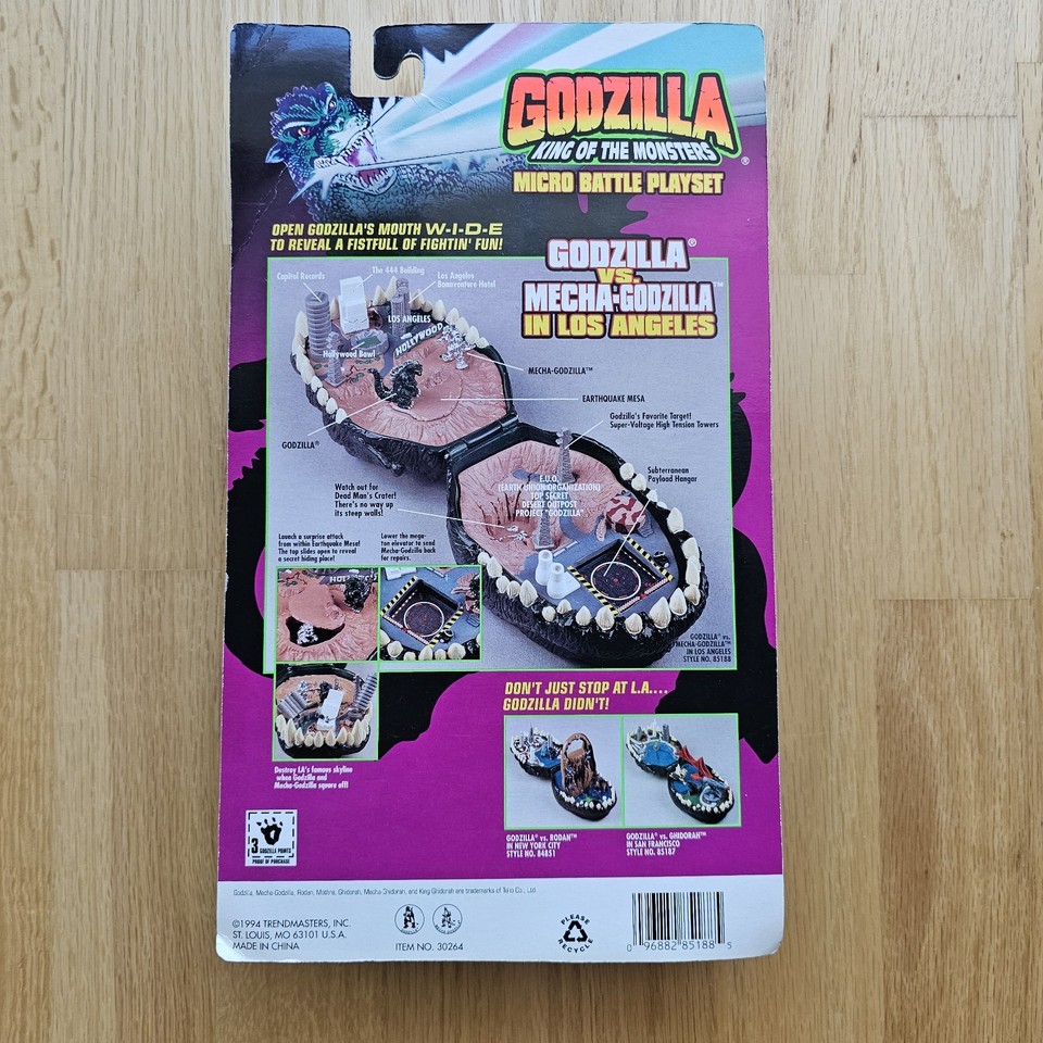 Godzilla vs. Mecha-Godzilla In L.A., Micro Battle Playset, 1994 ...