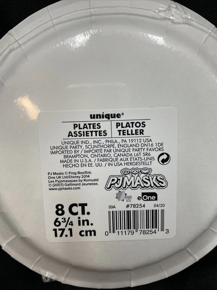 PJ Masks Dessert Plates 8 Ct | eBay