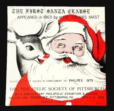 The First Santa Clause - Appeared in 1863 by Artist Tomas Mast - 1975 ...