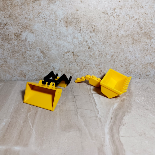 LEGO Bulldozer Parts Bucket Lift construction equipment Bright Yellow ...