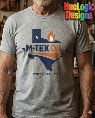 M-TEX Oil Texas logo Tee Landman Tv Show Fort Worth oil & gas Billy Bob ...