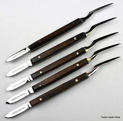 5x Wachsmesser nach Emert 13cm Zahntechnik Labor Spatel Gips ...