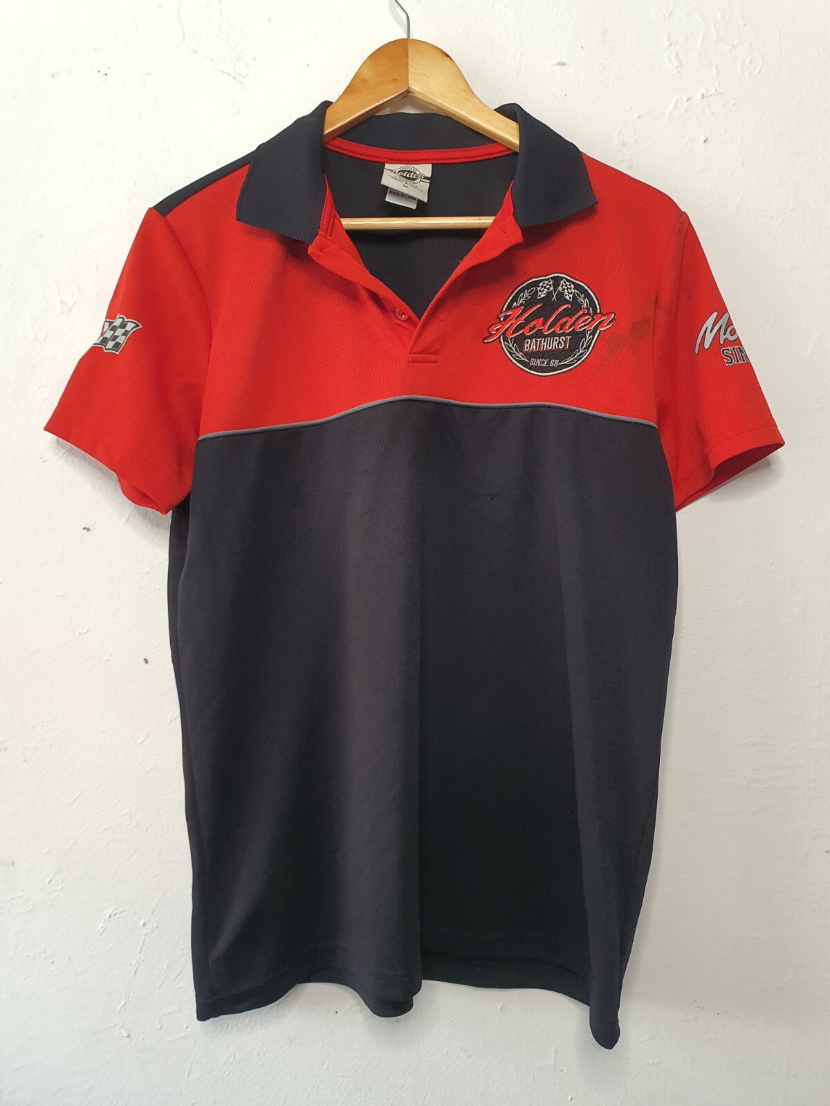 holden bathurst polo shirt collared buttons car racin… - Gem