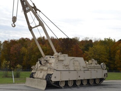 O Scale 1/48 M88 Tank Recovery Vehicle Hercules Boom Retracted Flat Car ...