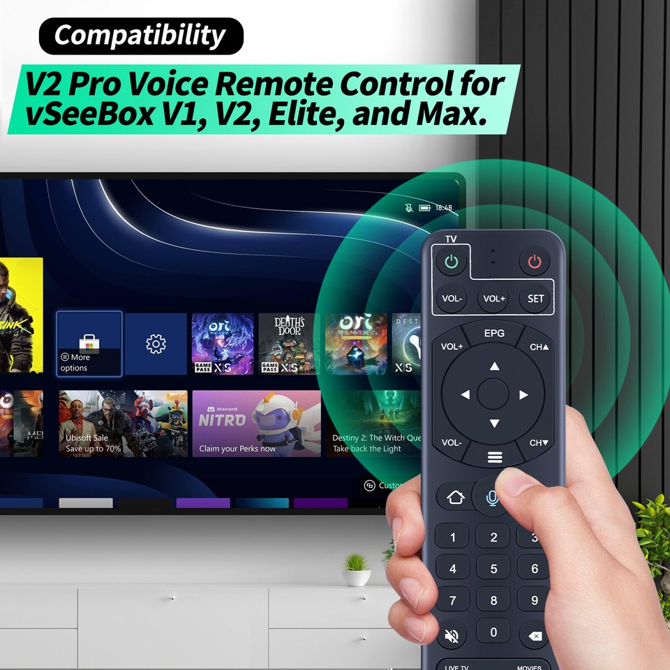 For vSeeBox V2 Pro V1 Max V1 Pro Elite Android OTT Media Box Remote ...