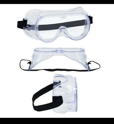 Safety Goggles Eye Protective Over Glasses Concealer Clear | eBay UK