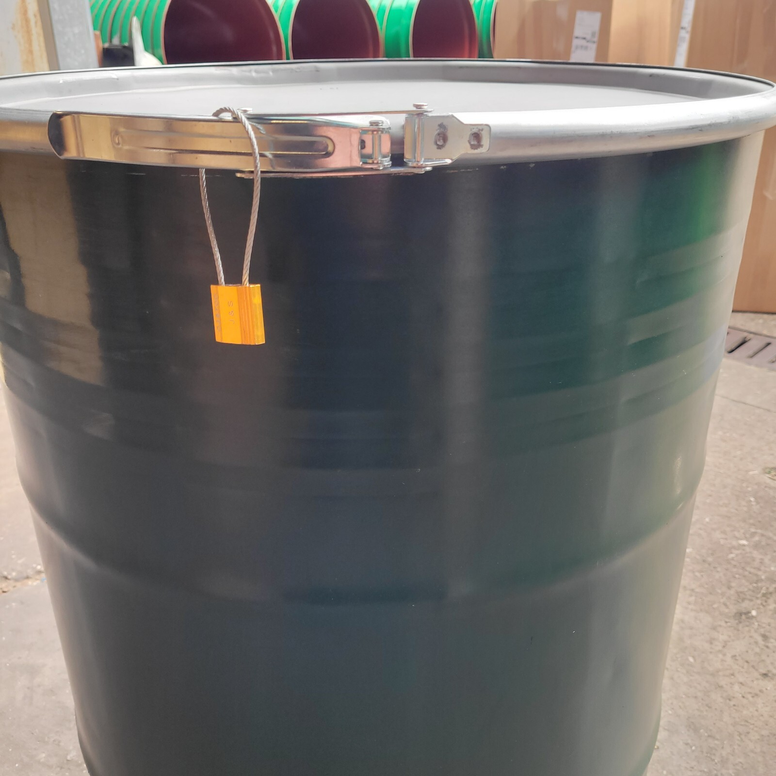 shipping drum shipping barrel steel container lock 205l 45 gallon | eBay UK