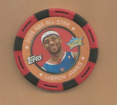 2005-06 Topps NBA Collector Chips Lebron James (Red Chip) 2005 NBA All ...