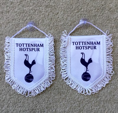 Tottenham Hotspur Mini Flag / Pennant (12cm x 15cm) For Car / Home ...