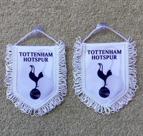 Tottenham Hotspur Mini Flag / Pennant (12cm x 15cm) For Car / Home ...