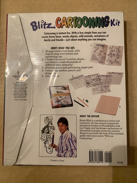 Blitz® Cartooning Kit by Bruce Blitz (1991, Trade Paperback) for sale ...