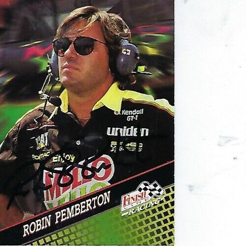 ROBIN PEMBERTON SIGNED 1994 FINISH LINE RACING #72 - NASCAR | eBay
