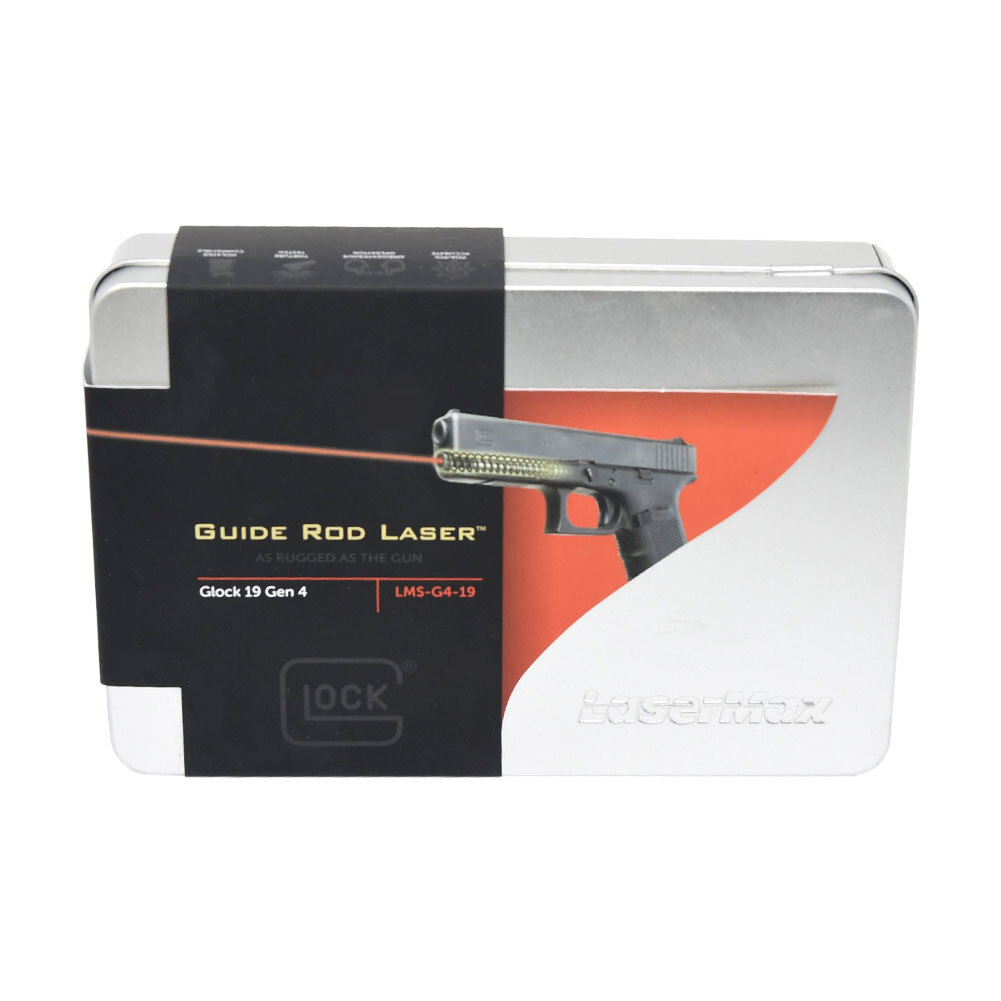 Lasermax Guide Rod Red Laser Sight For Gen 4 Glock 19 Handgun, LMS-G4 ...