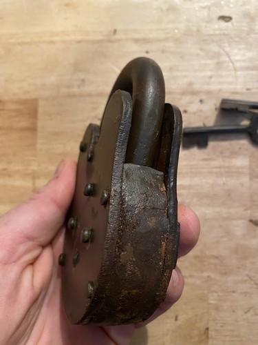 Winchester Padlock Stagecoach Gunsmith Lock Key Patina 1.5LB+ Western ...