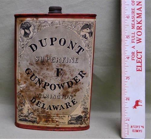 Dupont Superfine Fg Powder Can, 1924 Pat. Date | eBay