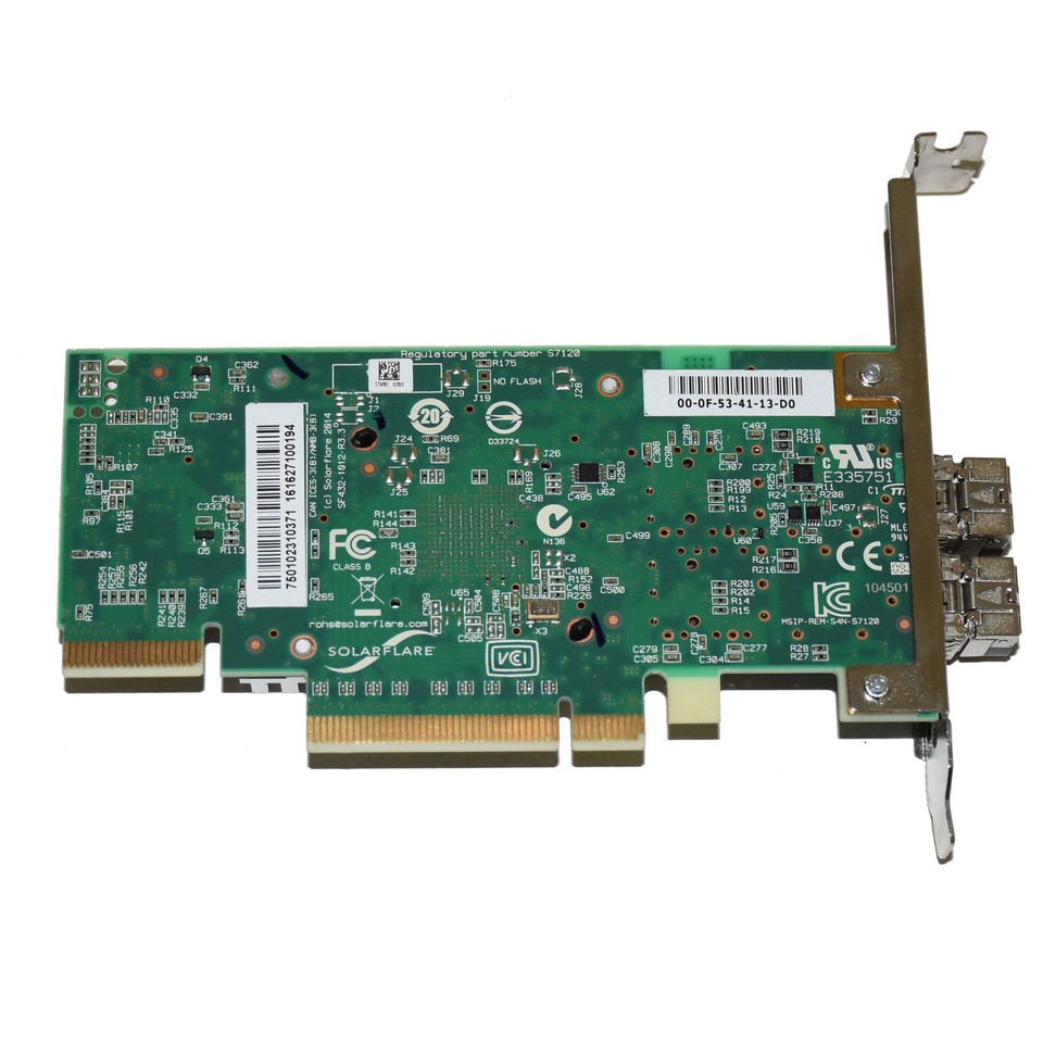 Solarflare S7120 2-Ports 10GbE SFP+ Adapter SF432-1012 SFN7122F SFC9120 ...