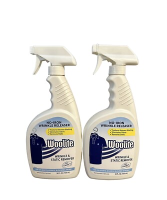 Woolite No-Iron Wrinkle Releaser Static Remover Spray, 24 fl oz each, 2 ...
